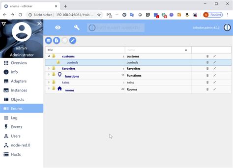 Enum Config Not Possible In New Iobroker Issue IoBroker IoBroker Admin GitHub