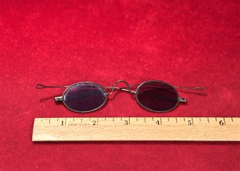 Orig Civil War Era Blue Lense Sharpshooter Sniper Glasses And Metal