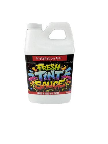 Fresh Tint Sauce Window Film Installation Gel Helps Get Better Ins