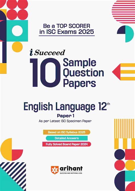 I Succeed Isc English Languge Paper 1 Class 12th 10 Sample Questio