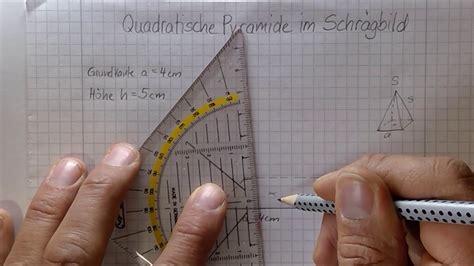 Kl Pyramide im Schrägbild zeichnen YouTube