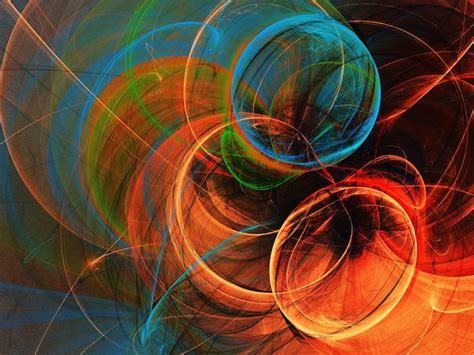 Premium Photo Blue And Orange Abstract Fractal Background 3d Rendering Illustration