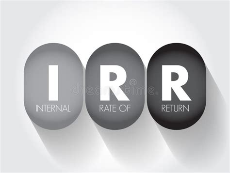 Irr Internal Rate Of Return Metric Used In Financial Analysis To Estimate The Profitability Of