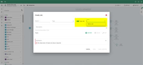 Creating A Job Syntasa