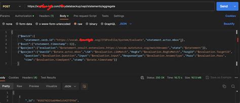 Postman Posts For Requesting Xapi Data From Lrs And Then Converting To