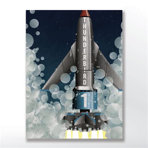 Thunderbird 1 Rocket Poster
