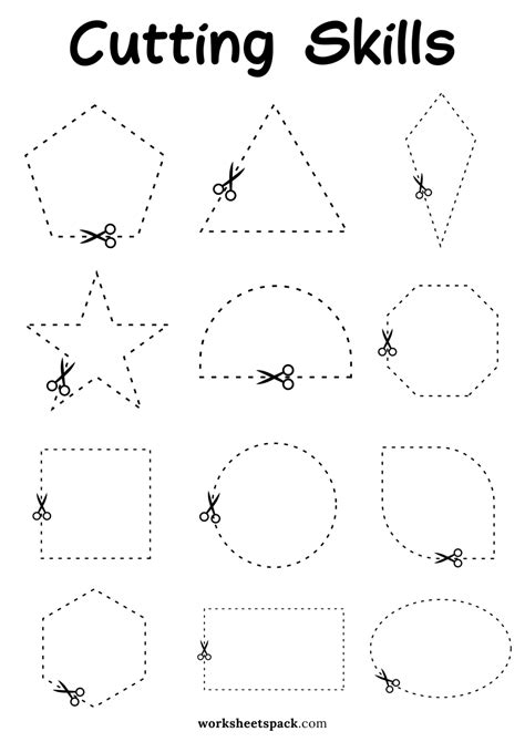 Scissor Practice Worksheets For Preschoolers Bitamooring