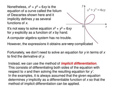 Ppt Implicit Differentiation Powerpoint Presentation Free Download