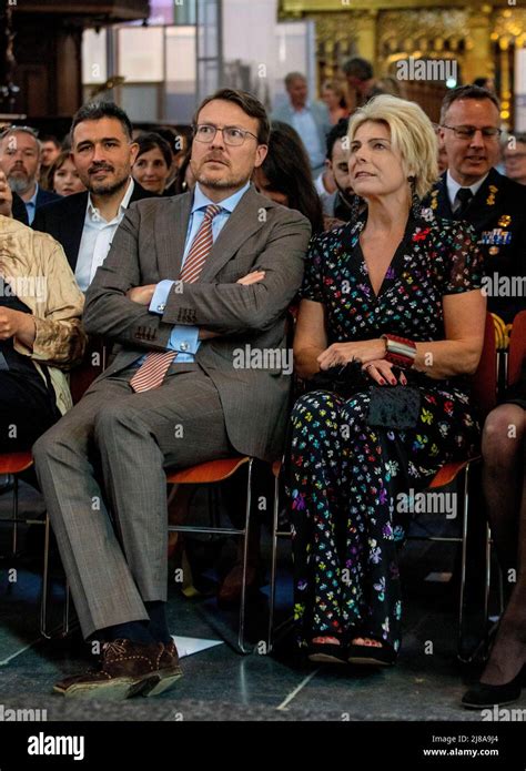 Prince Constantijn And Princess Laurentien At The Presentation Of The