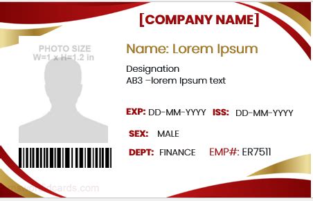 Employee Id Card Template Psd Free Word Files Infoupdate Org