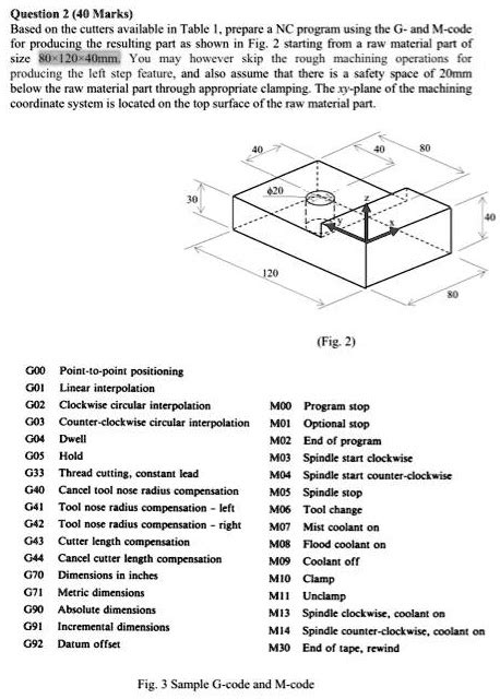 Solved Question 240 Marks Based On The Cutters Available In Table 1