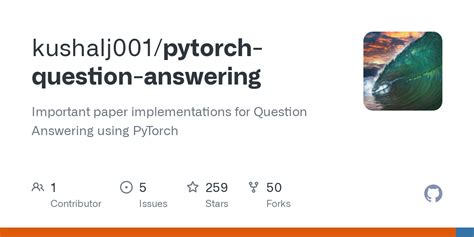 GitHub Kushalj001 Pytorch Question Answering Important Paper