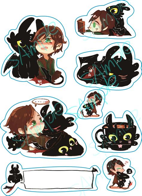 [httyd] Toothcup刀模貼紙 同人周邊 同人資訊與創作宣傳、二創同人專屬交流平台 台灣同人誌中心