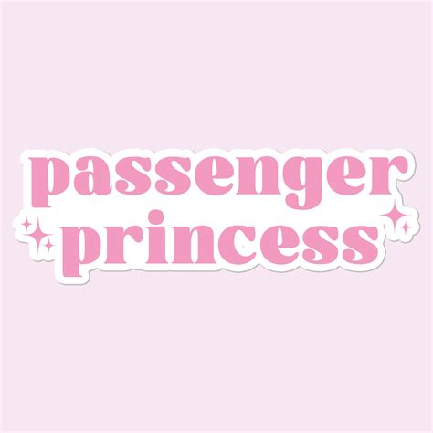 Passenger Princess Sticker Decal Car Decal Mugsby