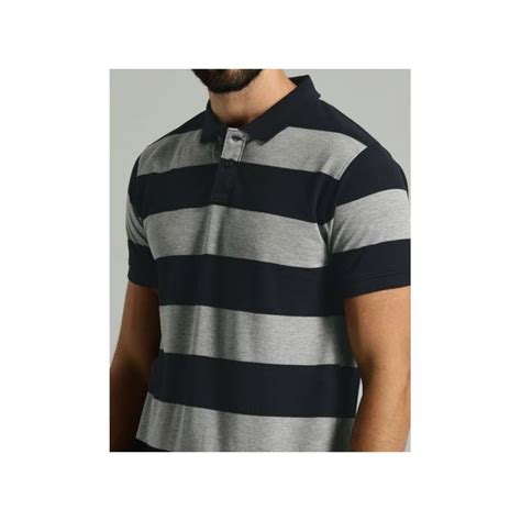 Shop Mens Striped T Shirt Blue Grey Jumia Uganda