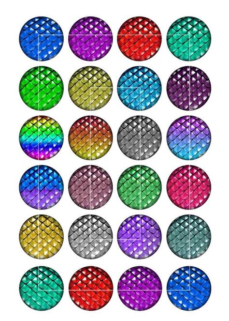 Dragon Scales Mermaid Scale Printables