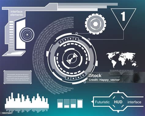 추상 미래 개념 벡터 미래 가상 그래픽 터치 사용자 인터페이스 Hud 웹 사이트 검정색 배경 테크노 온라인 디자인 비즈니스