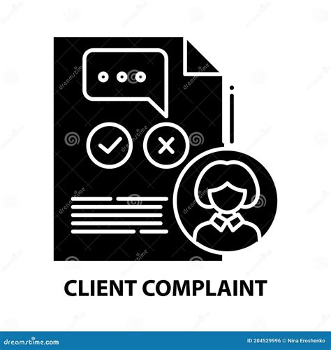 Complaint Icon Vector Isolated On White Background Logo Concept