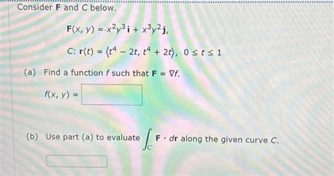 Solved Consider F And C Below Chegg Com