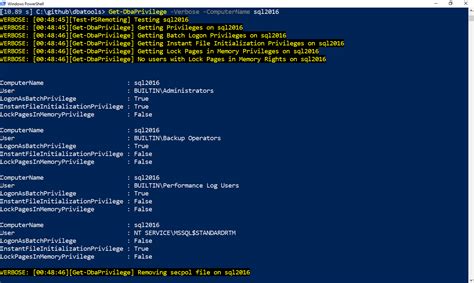 get dbaprivilege output fixes · issue 4478 · dataplat dbatools · github