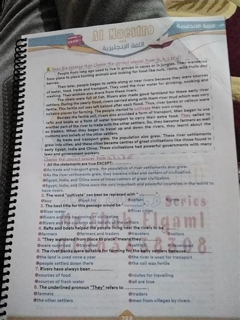 2. Read the passage then choose the correct | StudyX
