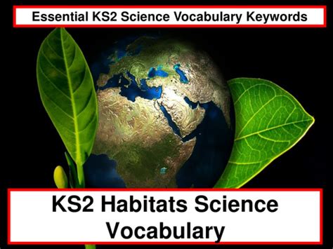 Ks2 Habitats Science Vocabulary And Spelling List Word Mat 31 Fun Teaching Ideas To Try In