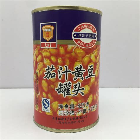 上海梅林茄汁黄豆罐头425gx4罐焗豆意面下饭菜香焖番茄黄豆即食 虎窝淘