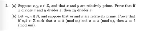 Solved 2 A Suppose X Y Z Z And That X And Y Are Chegg Com