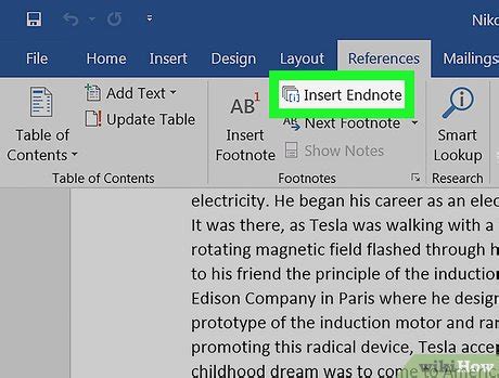 How To Add Endnote In Microsoft Word On PC Or Mac Steps