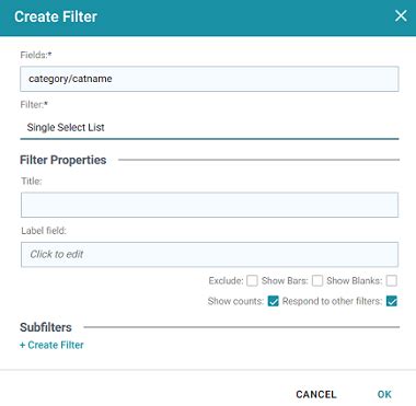 Adding A Single Select List Filter