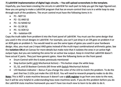 7 Labview Implementation Of Digital Logic Circuits