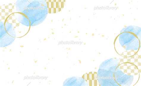 和柄 水彩風和紙背景イラスト イラスト素材 7278023 フォトライブラリー Photolibrary