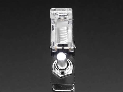Illuminated Toggle Switch With Cover White Clear The Pi Hut