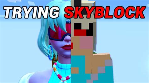 Fortnite Player Attempts Skyblock On Minecraft Wasn T Fun YouTube