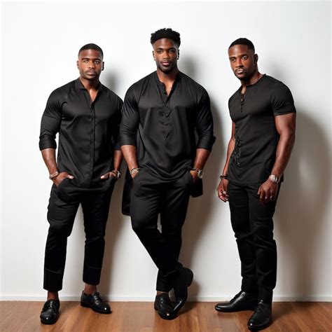 Um Grupo De Homens Negros Em Greve Impõe Se Numa Estação Anal Na Parede