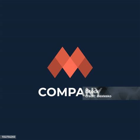 獨特的現代創意優雅字母 M 標識範本向量圖示向量圖形及更多英文字母m圖片 英文字母m 商標 圖示 Istock