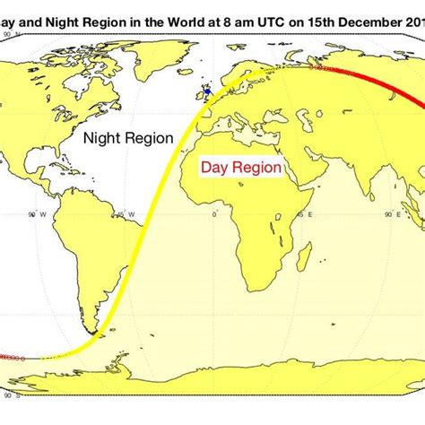 Day And Night Region For An Example From 08 00 Utc On 15th December