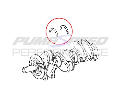 Genuine Toyota Crankshaft Thrust Bearing GR Yaris G16E GTS GR