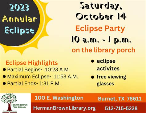 Eclipse Party Burnet Chamber Of Commerce