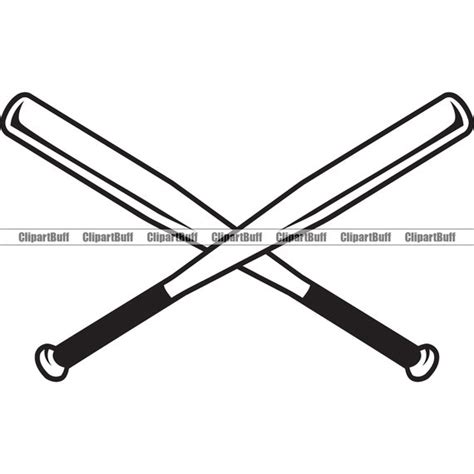 Real Baseball Bats Crossed