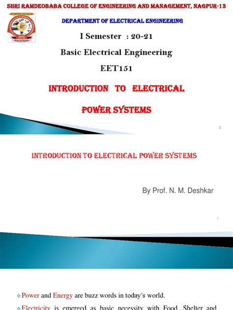 Introduction To Electrical Power Systems Pdf