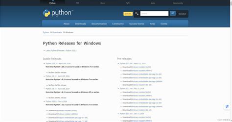 2024python最新安装详细教程（2024 03 22 以windows为例）stable Releases Csdn博客