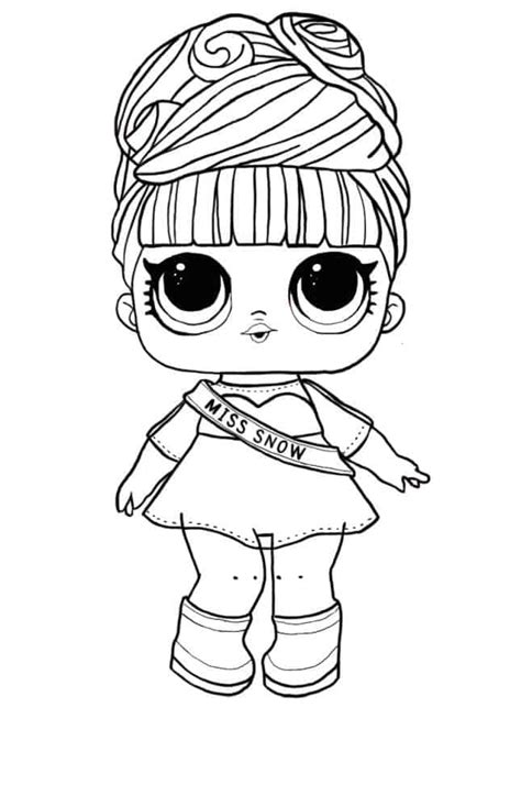 Miss Punk Lol Doll Coloring Page Coloring Pages