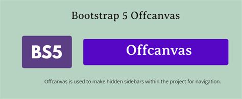 Bootstrap 5 Offcanvas Component