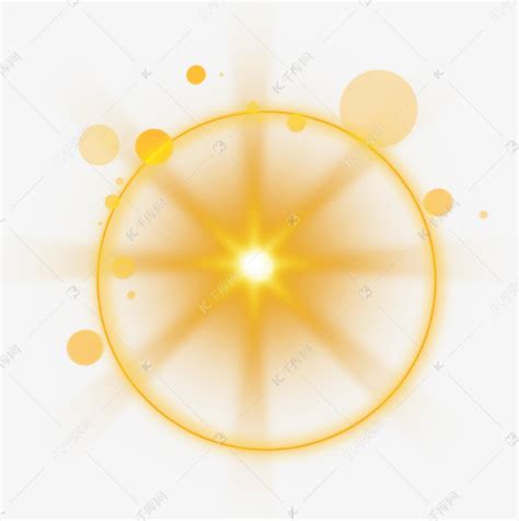 分散的环形放射太阳光效素材图片免费下载 千库网