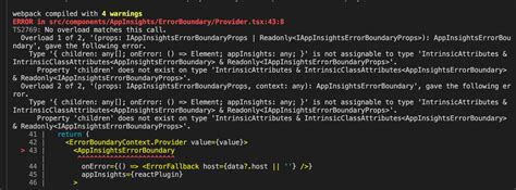 Bug Error Type In Appinsightserrorboundary After Upgrading To React