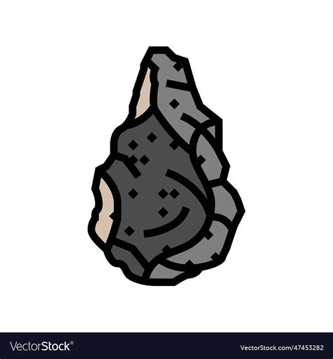 Homo Habilis Tool Human Evolution Color Icon Vector Image