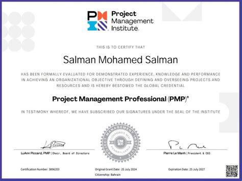 Salman Mohamed On Linkedin Pmp Projectmanagement Certification