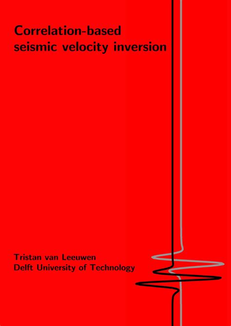 Pdf Correlation Based Seismic Velocity Inversion