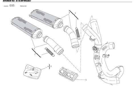 Ducati Superbike Silencer Rh Kit Exhaust System 96314109b